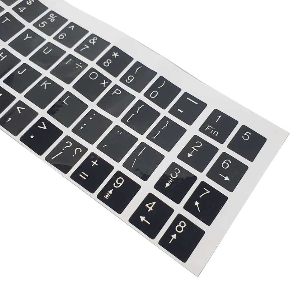 Jual QNSHPStiker Keyboard English Layout Key Caps Sticker QWERTY ...