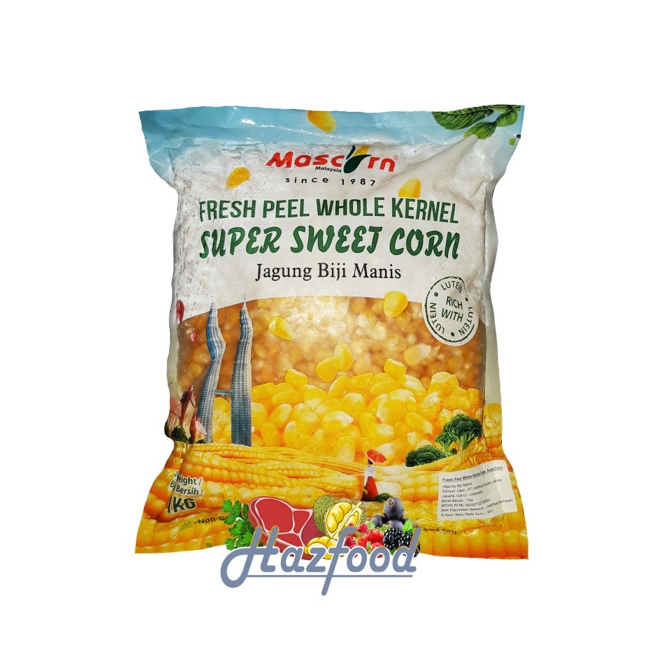 Jual Mascorn Fresh Peel Whole Kernel Super Sweet Corn | Jagung Biji ...