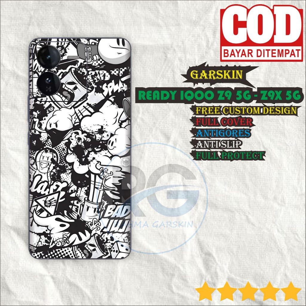 Jual COD GARSKIN/SKIN IQOO Z9 5G - IQOO Z9X 5G MOTIF DOODLE - BISA ...