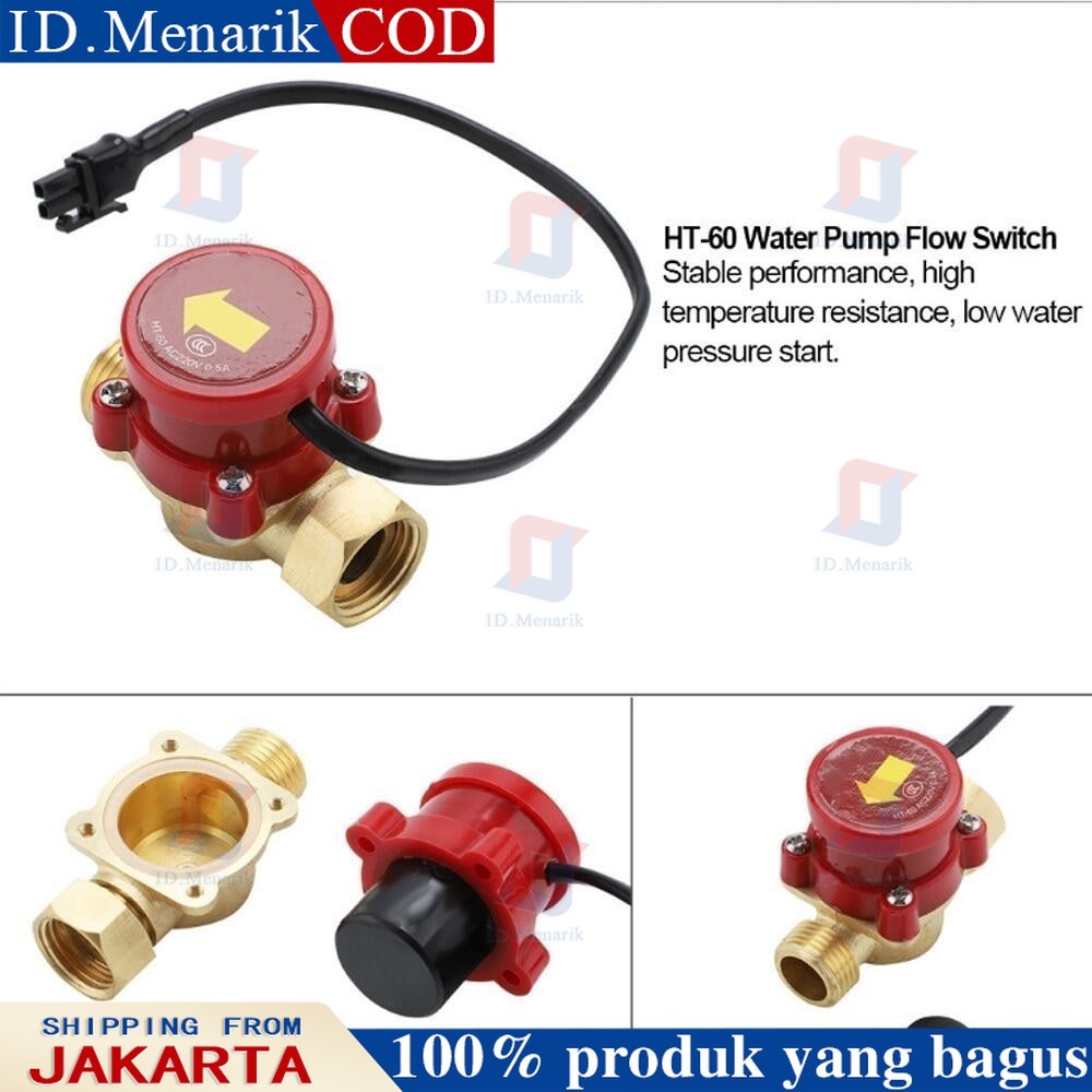 Jual Flow Switch Pompa Air Booster 1/2" Saklar Otomatis Pompa Booster 1 ...