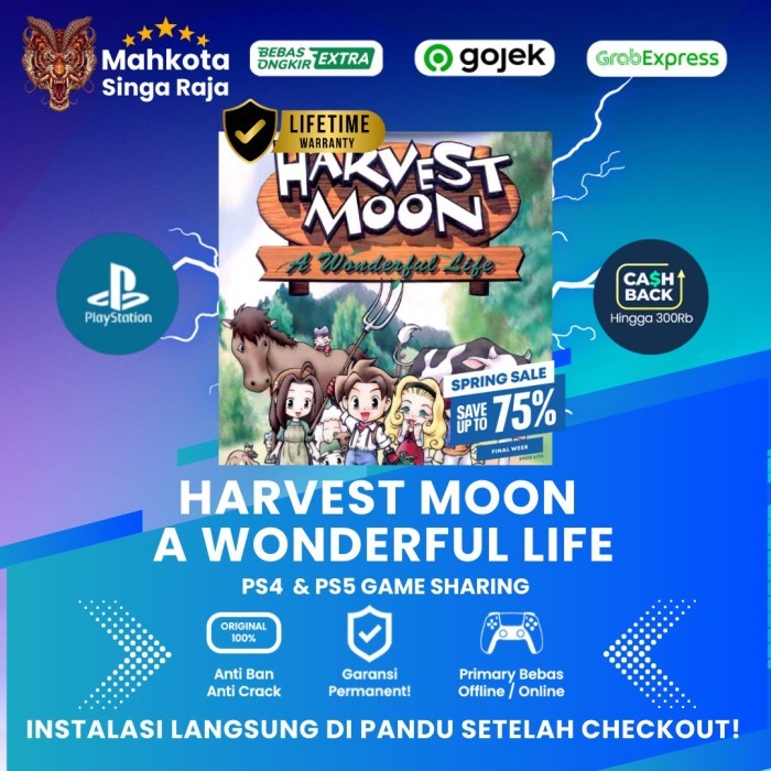 Jual Harvest Moon A Wonderful Life- PS4,PS5 PlayStation4 PlayStation5 ...