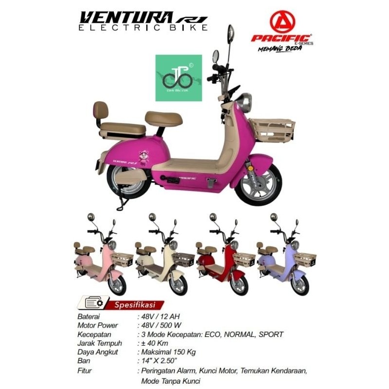 Jual Sepeda Listrik Pacific Ventura R1 TERBARU R 1 | Shopee Indonesia