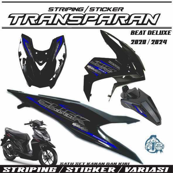 Jual STIKER / STRIPING STICKER TRANSPARAN BEAT DELUXE NEW 2020-2021 ...