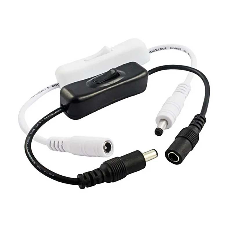 Jual DC 12V Power Cable Switch Male Female 2.1mm*5.5mm Connector Wire ...