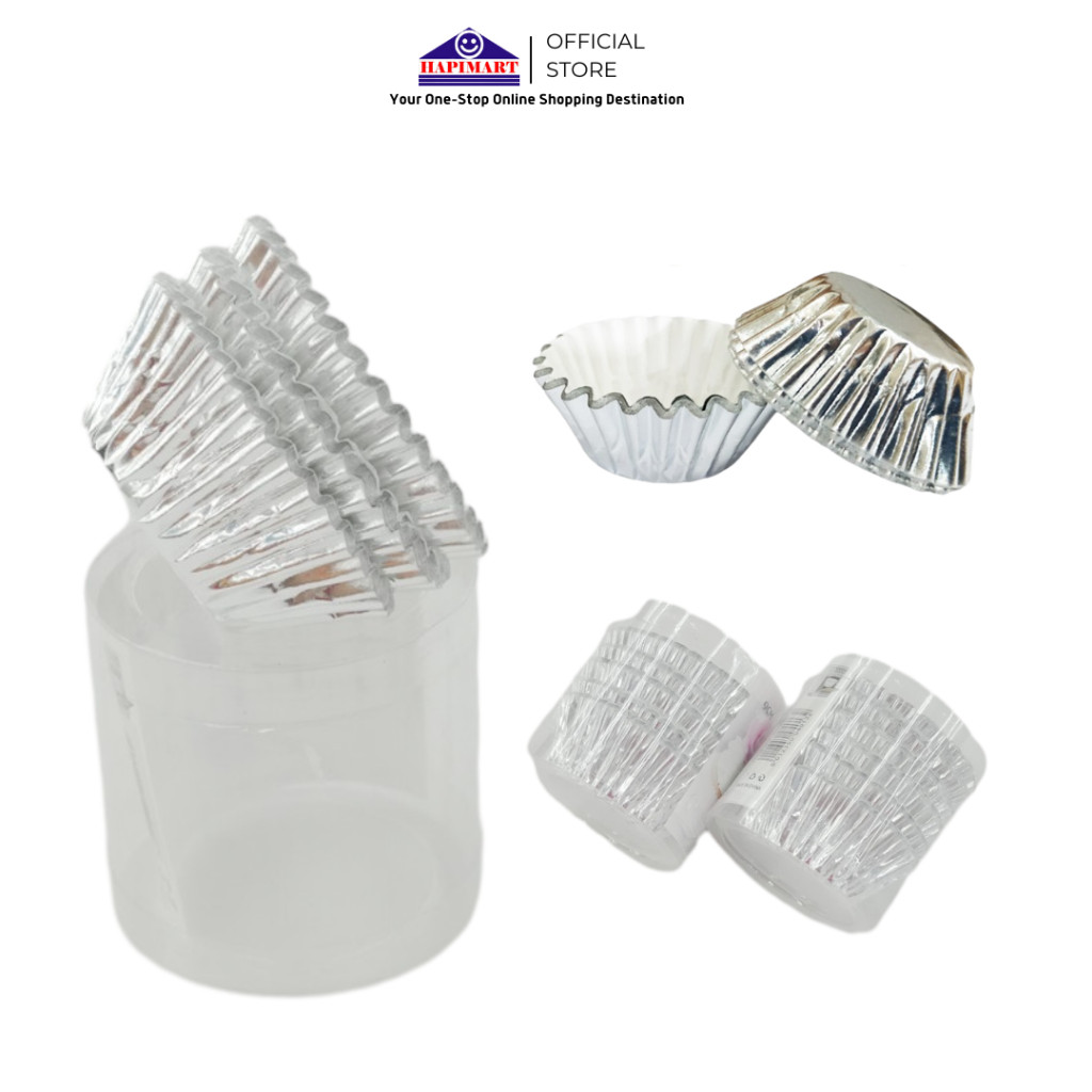 Jual Kertas Alas Roti Kue 12 CM ISI 100 PCS Anti Lengket Warna Silver ...