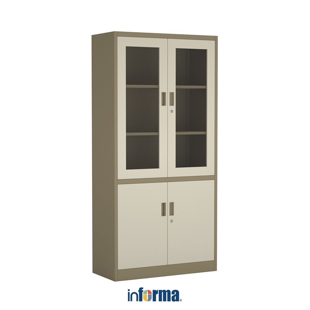 Jual Informa Kiev Lemari Arsip Kantor Metal Dengan Pintu - Cokelat File ...