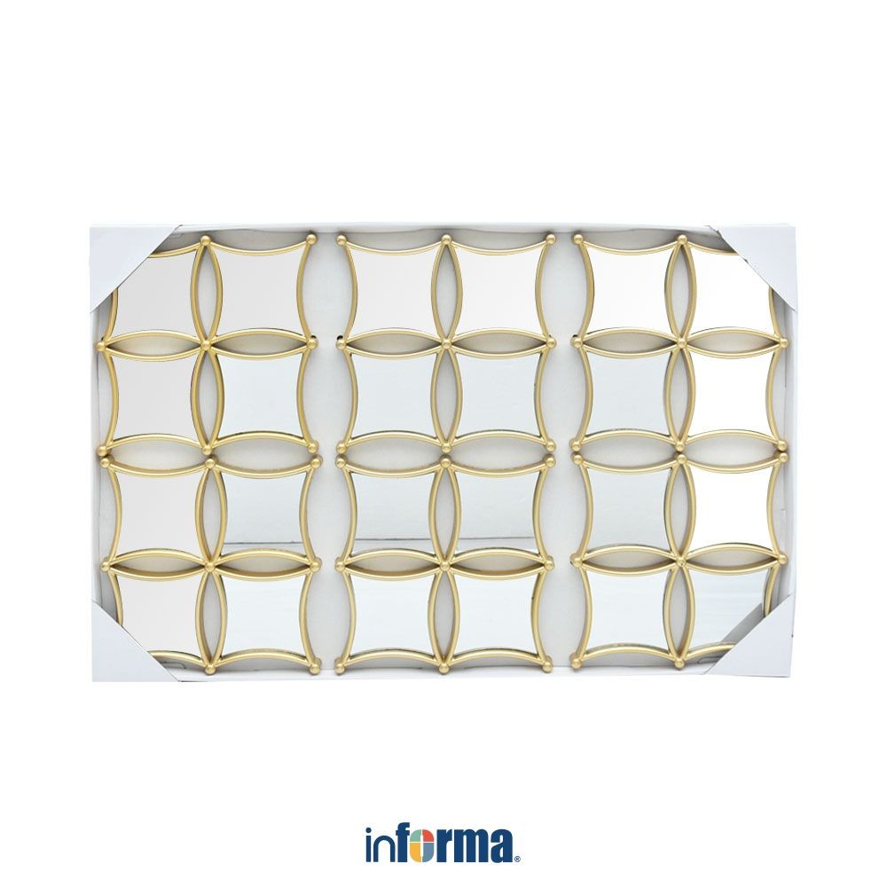 Jual Informa 25X25X2 cm Set 6 Pcs Hiasan Dinding Km61 Wall Mirror ...