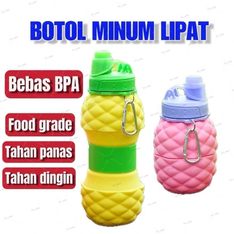 Jual botol buah silicon botol air minum lipat botol minum model buah ...