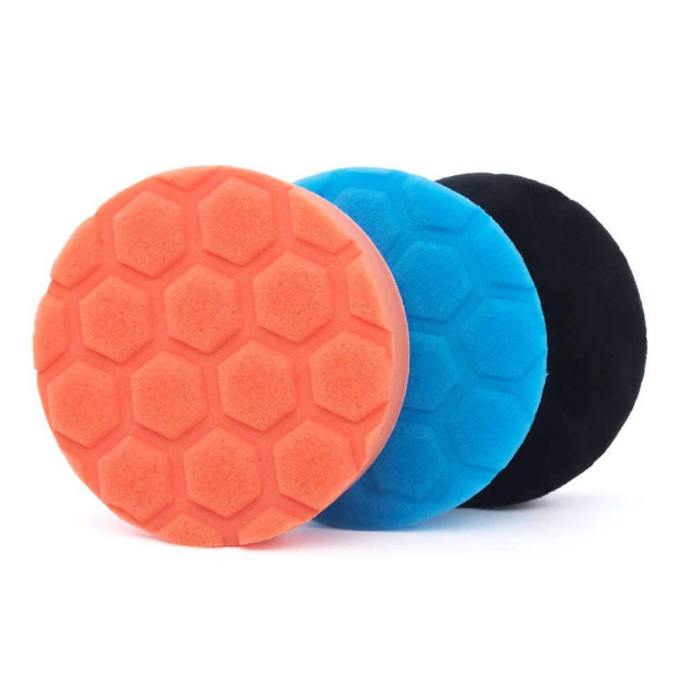 Jual 4 Inch 3Pcs 105mm Buffing Sponge Polishing Disc Hexagonal Design ...