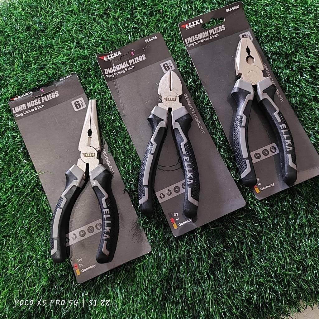 Jual ELLKA Tang Potong Kombinasi COD Lancip 6in1 6~8 inch / Peralatan ...