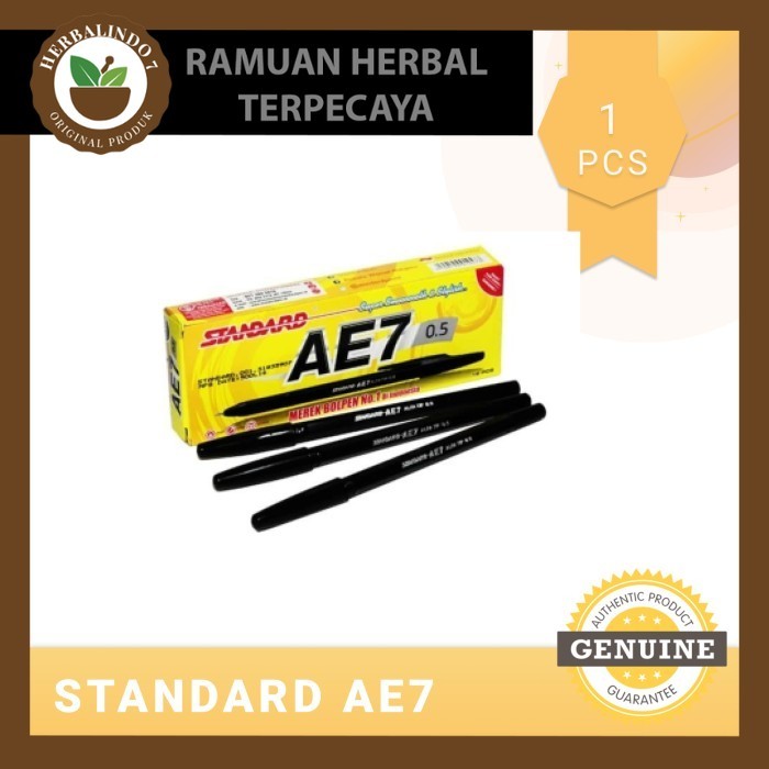 Jual Pulpen Pena Standard AE7 AE-7 AE 7 - Hitam ORIGINAL PRODUK ...