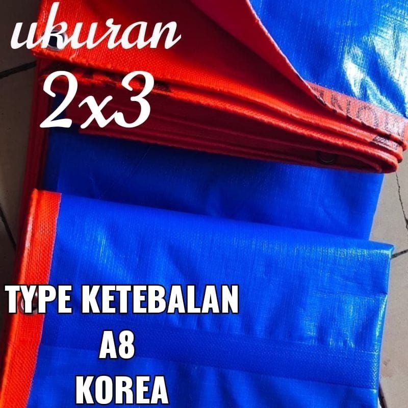 Jual DISTRIBUTOR terpal TERPAL PLASTIK A8 UKURAN 2X3 meter merk TRECK ...