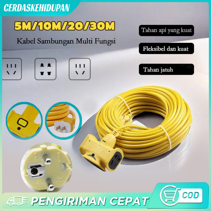 Jual 5/10/20/30 Meter Kabel Sambungan Multi Fungsi Colokan Kabel ...
