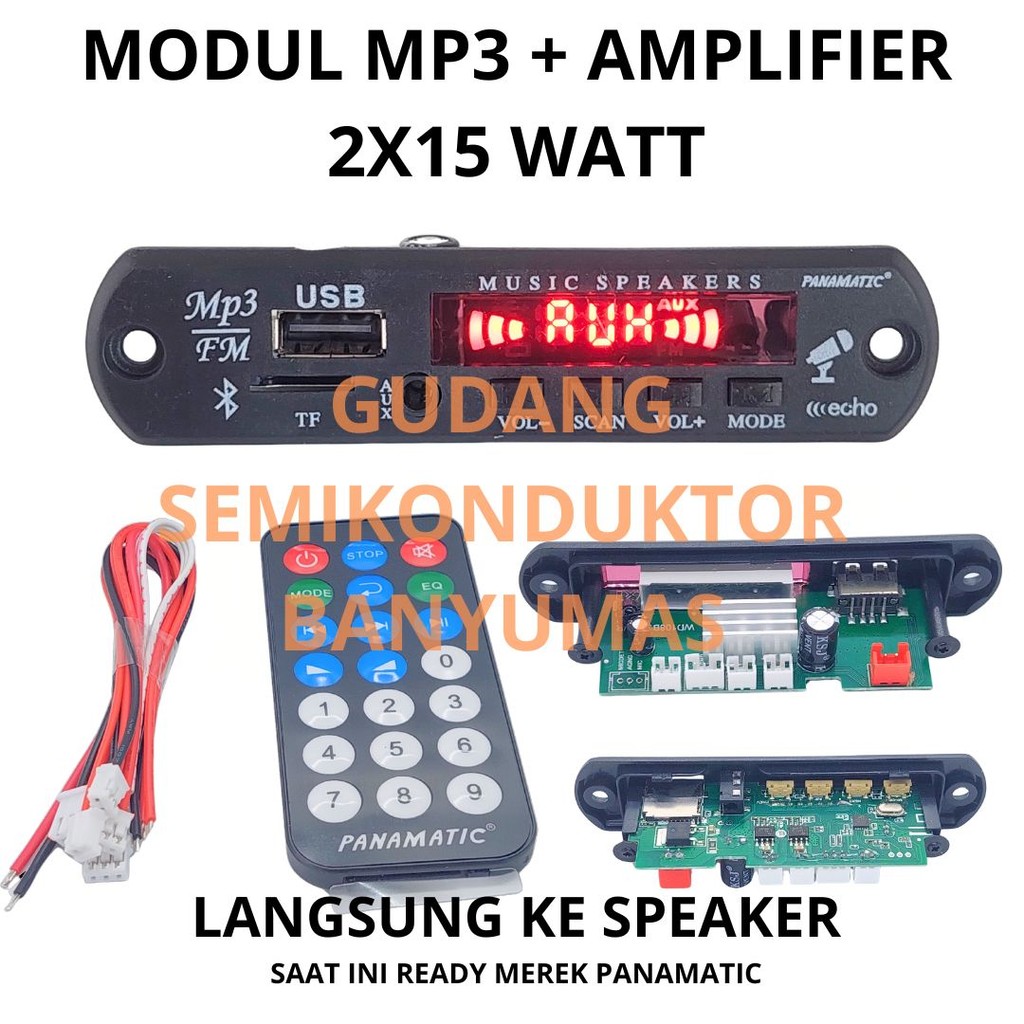 Jual Modul mp3 bluetooth max plus record + power 2x15 watt | Shopee ...