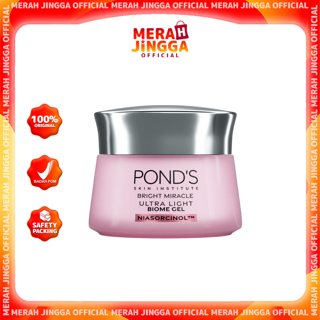 Jual Ponds Bright Miracle Ultra Light Biome Gel 20gr Brightening ...