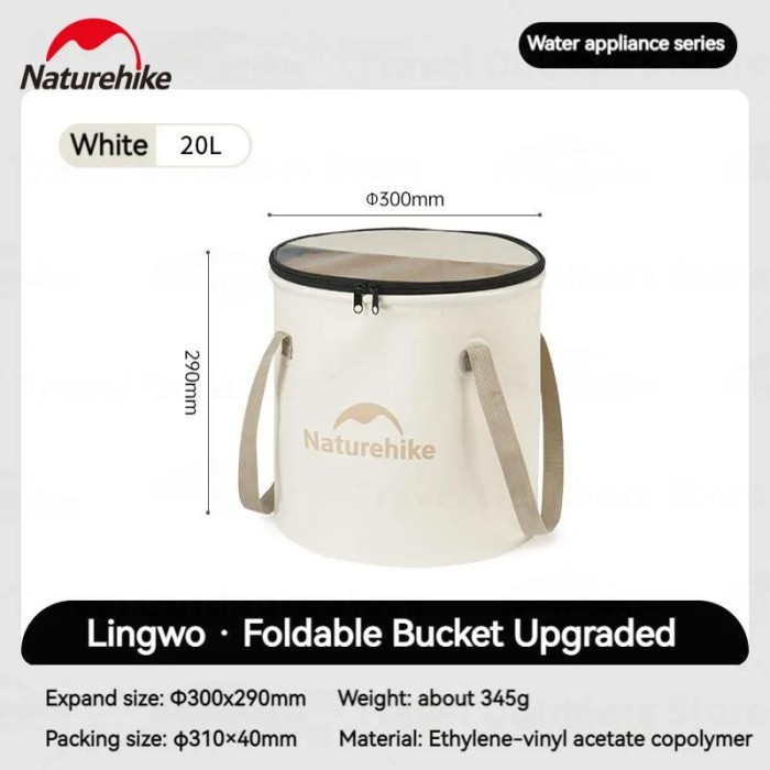 Jual EMBER LIPAT BULAT ZIPPER LID NATUREHIKE CNK2350CF010 Food Grade ...