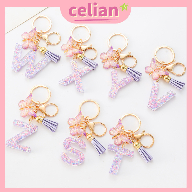 Jual 【Ready】Gantungan Kunci Inisial / Gantungan Kunci / Custom Resin ...