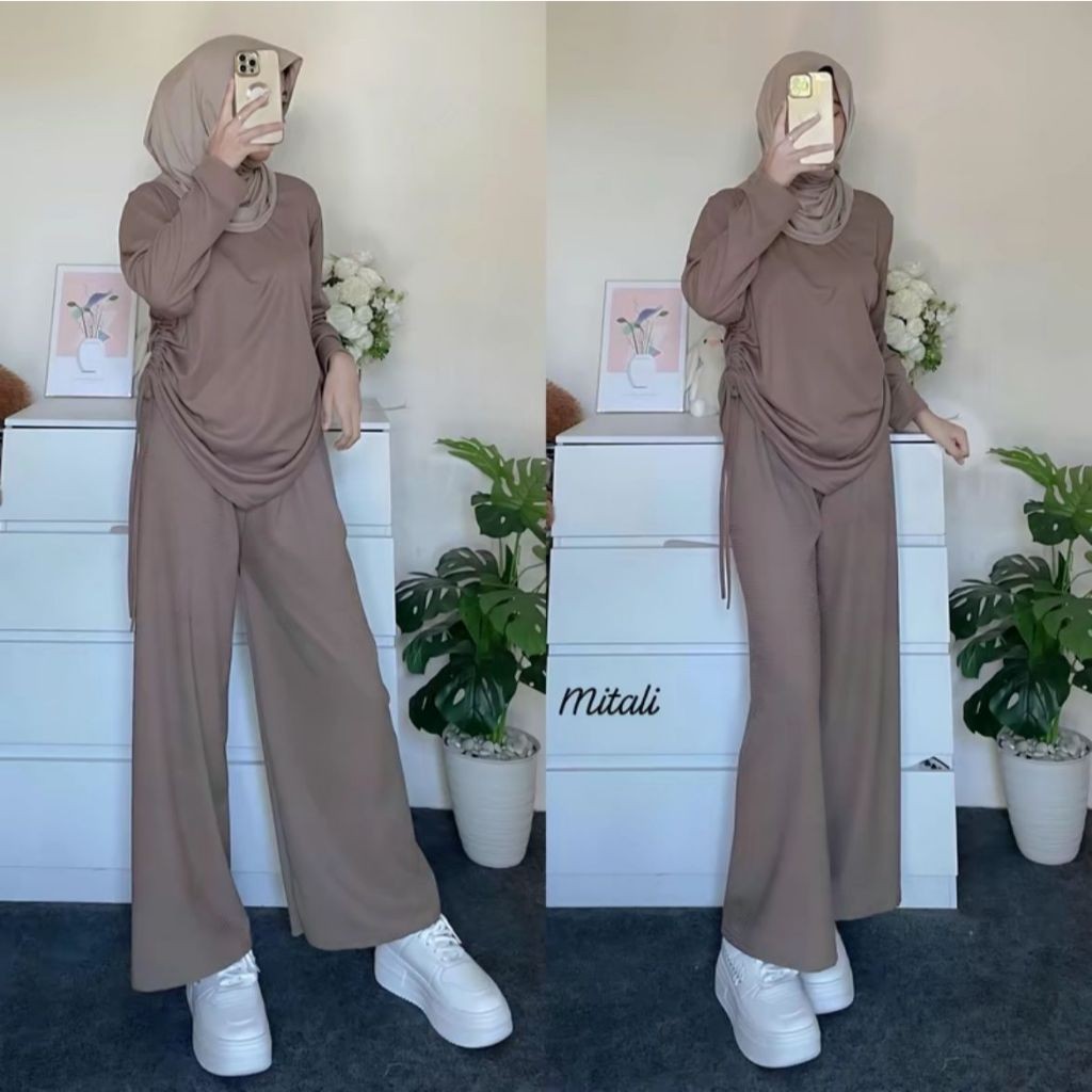 Jual One set knit premium / Baju wanita one set bahan knit / KN033 ...