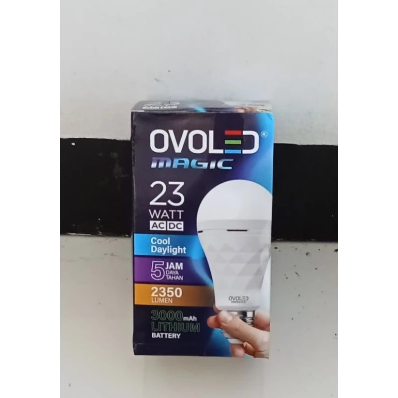 Jual LAMPU EMERGENCY LED 23WATT BATERAI 2400mAh OVO LED | Shopee Indonesia