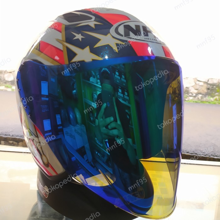 Jual VISOR NHK R1 MAX R1 ELITE S1 GP PRO - IRIDIUM BLUE | Shopee Indonesia