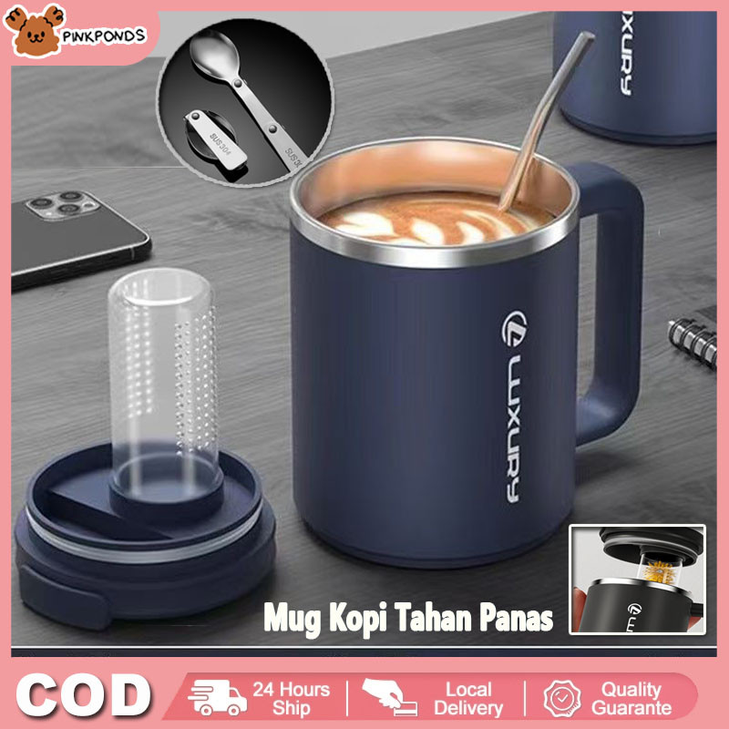 Jual TUMBLER Mug Kopi Stainless Steel Mug Kantor atau Cangkir Kopi ...