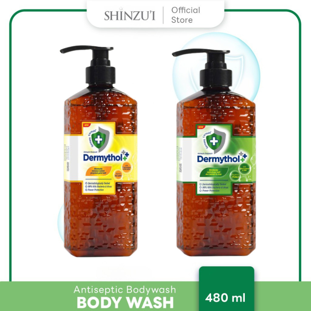 Jual QEILA - Dermythol Antiseptic Body Wash Pump | Netto 480mL ...