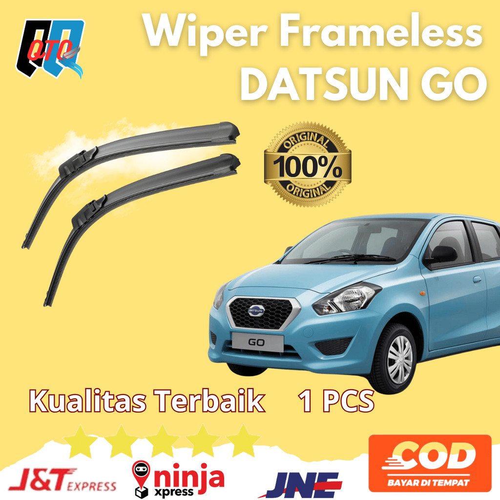 Jual Wiper Mobil Frameless Datsun Go Tanpa Rangka Besi Sapuan Kaca ...