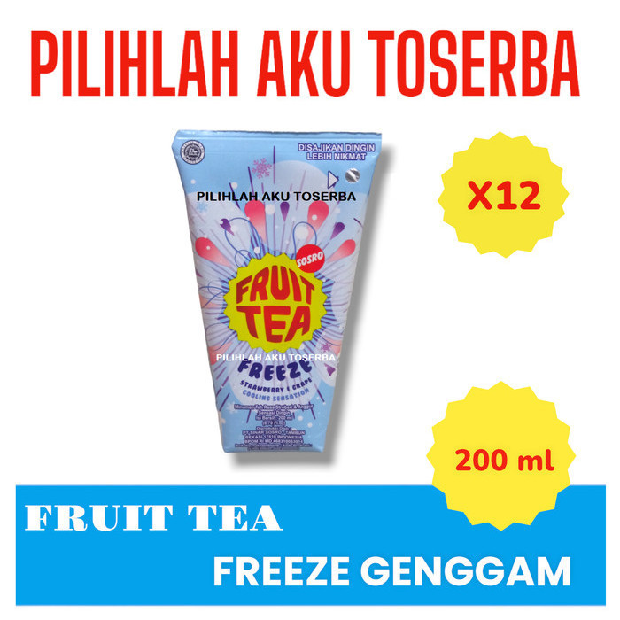 Jual Fruit Tea Sosro FREEZE Genggam 200 ml - ( HARGA 12 pcs ) | Shopee Indonesia