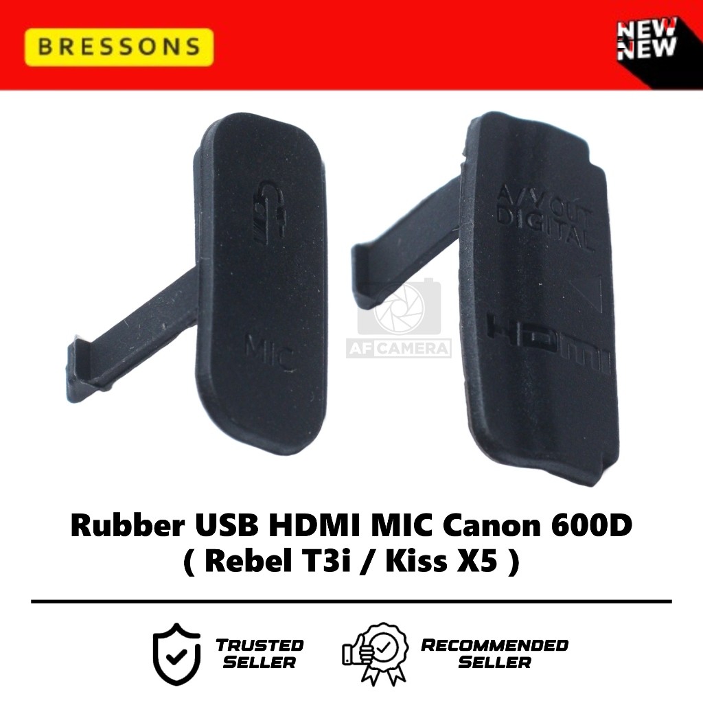 Jual Karet Rubber USB HDMI MIC Canon 600D Tutup Penutup USB Canon Rebel ...