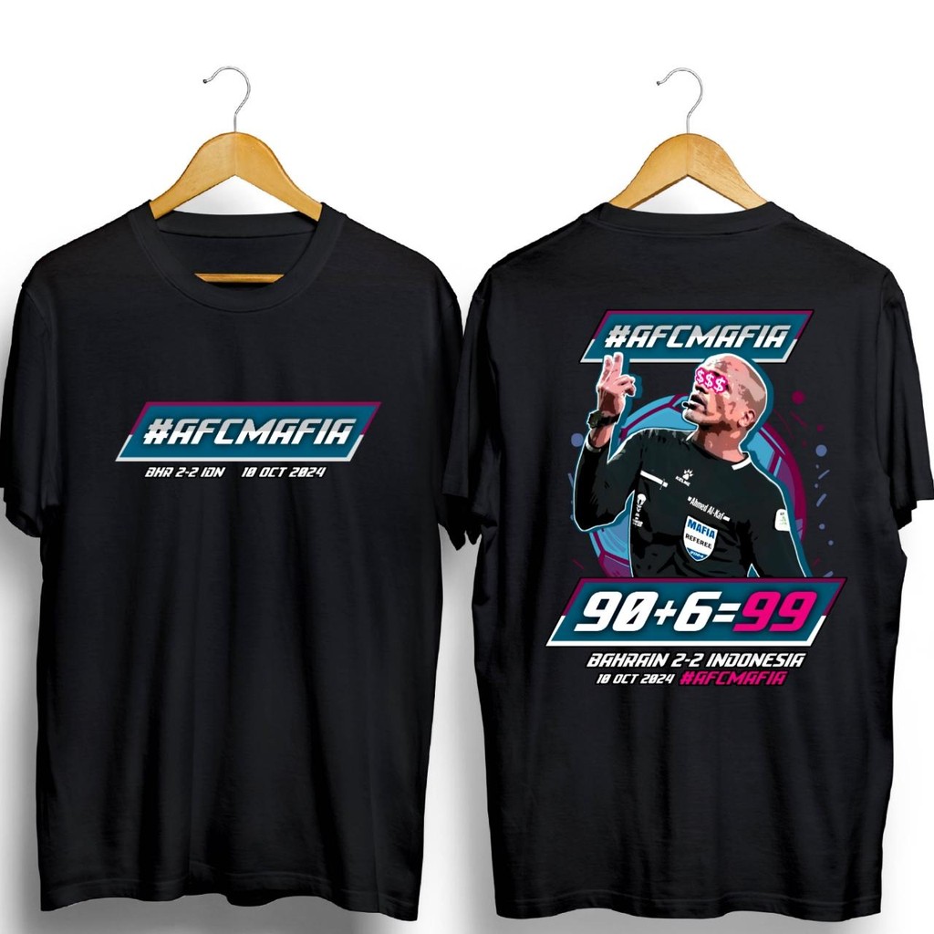 Jual KAOS WASIT BOTAK 90+6 BAHRAIN VS INDO AFC VIRAL DB | Shopee Indonesia