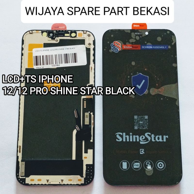 Jual LCD+TS IPHONE 12/12 PRO SHINE STAR BLACK | Shopee Indonesia