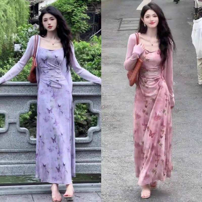 Jual Dress Bunga Dress pressbody Long Dress Terbaru Model Square Neck ...