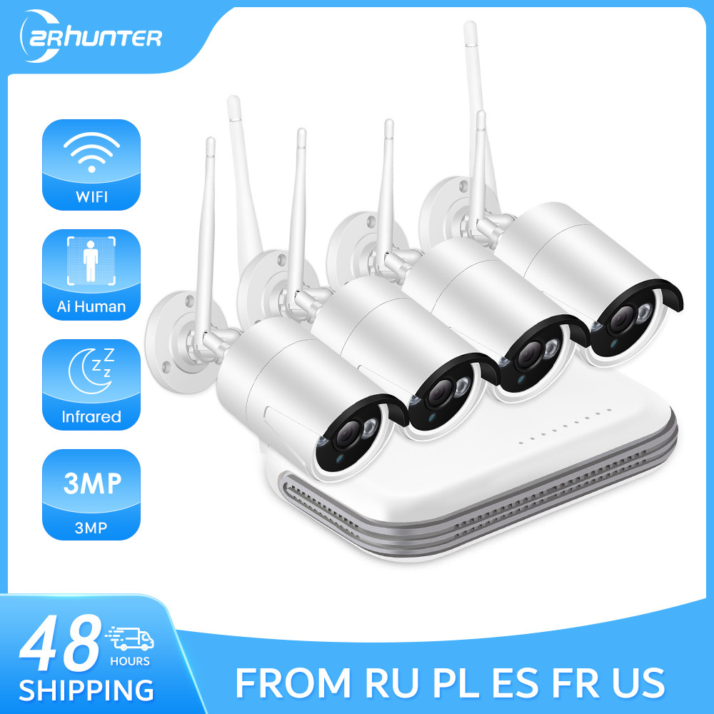 Jual 3MP WiFi IP Camera 8CH Mini NVR CCTV Security Kit Infrared Night ...