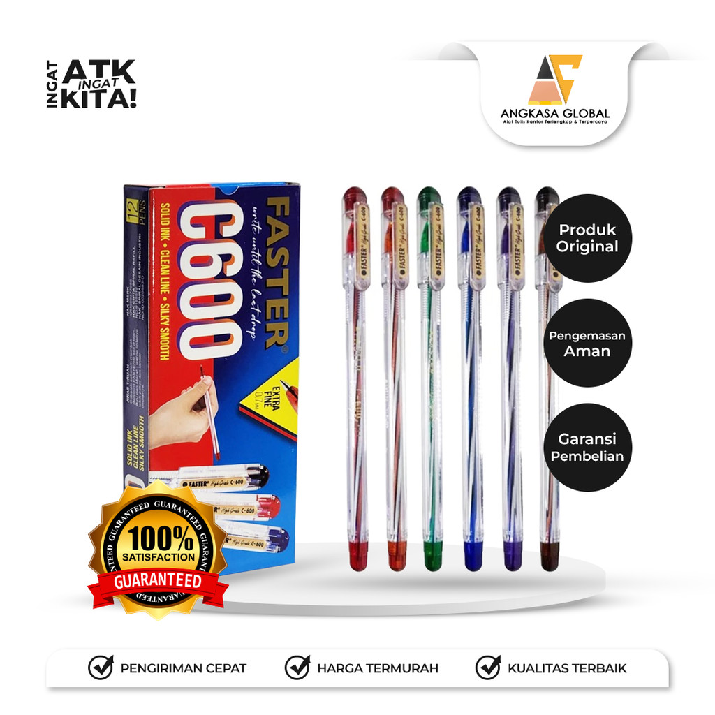 Jual FASTER PULPEN C600 (1LSN/ 12PCS) | Shopee Indonesia