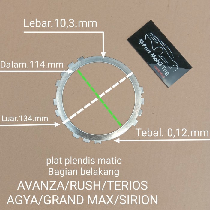 Jual Kampas Kopling Plendes Plat Kampas Kopling Toyota Avanza Rush Terios Agya Xenia Sirion ...