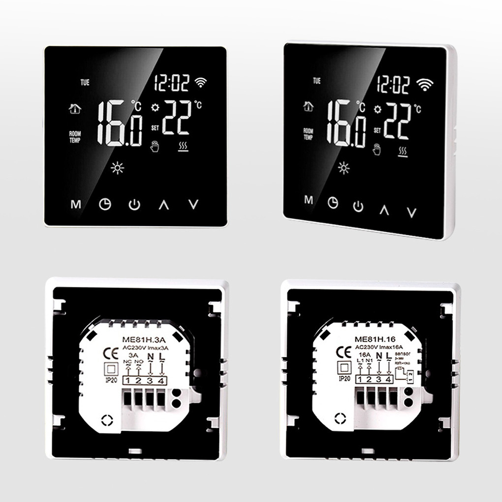 Jual Smart Thermostat WiFi LCD Display Temperature Controller Wireless ...