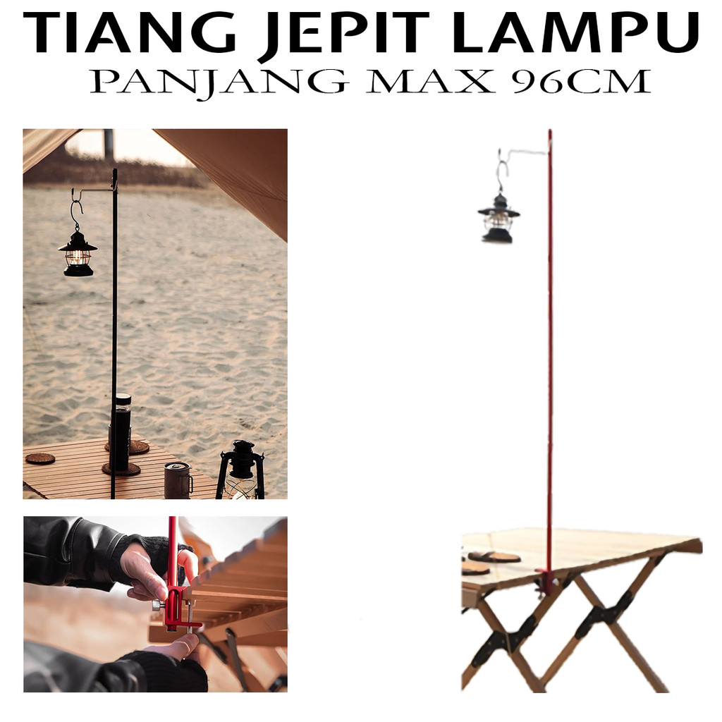 Jual Tiang Lampu Outdoor Portable Camping Light Pole Tinggi 96cm ...