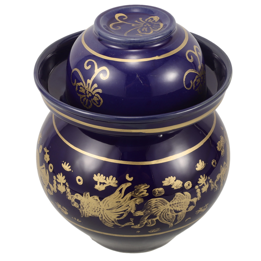 Jual Ceramic Pickle Jar Kimchi Container Food Storage Pickling Pot for ...