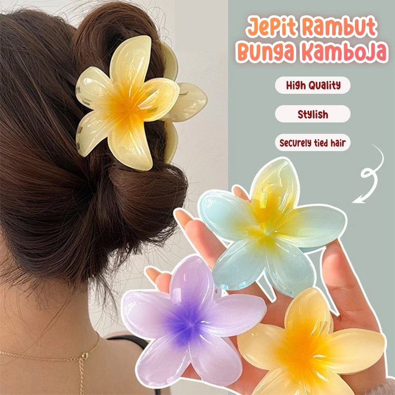 Jual Yoibeauty - [HARGA GROSIR] Jepit Rambut Jedai Bunga Kamboja Bali ...