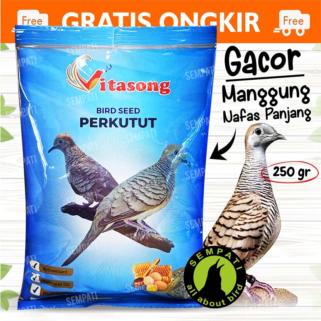 Jual SEMPATI Vitasong Bird Seed Perkutut 250gr Pakan Harian Burung ...
