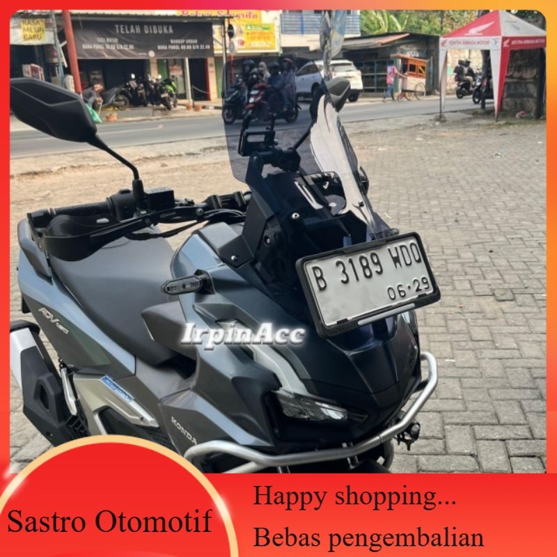 Jual Windshield motor ADV 160 STANDAR TINGGI smoke Rayben Clear Hitam ...