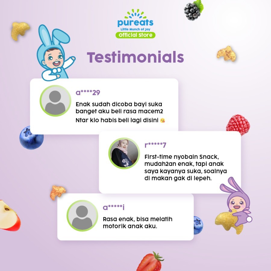 Jual Pureats Strawberry Puffs - Sample Size | Shopee Indonesia