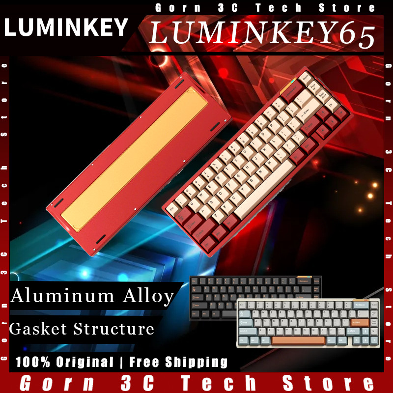 Jual LUMINKEY65 Mechanical Keyboard Tri-mode Aluminum Alloy Hot Swap ...
