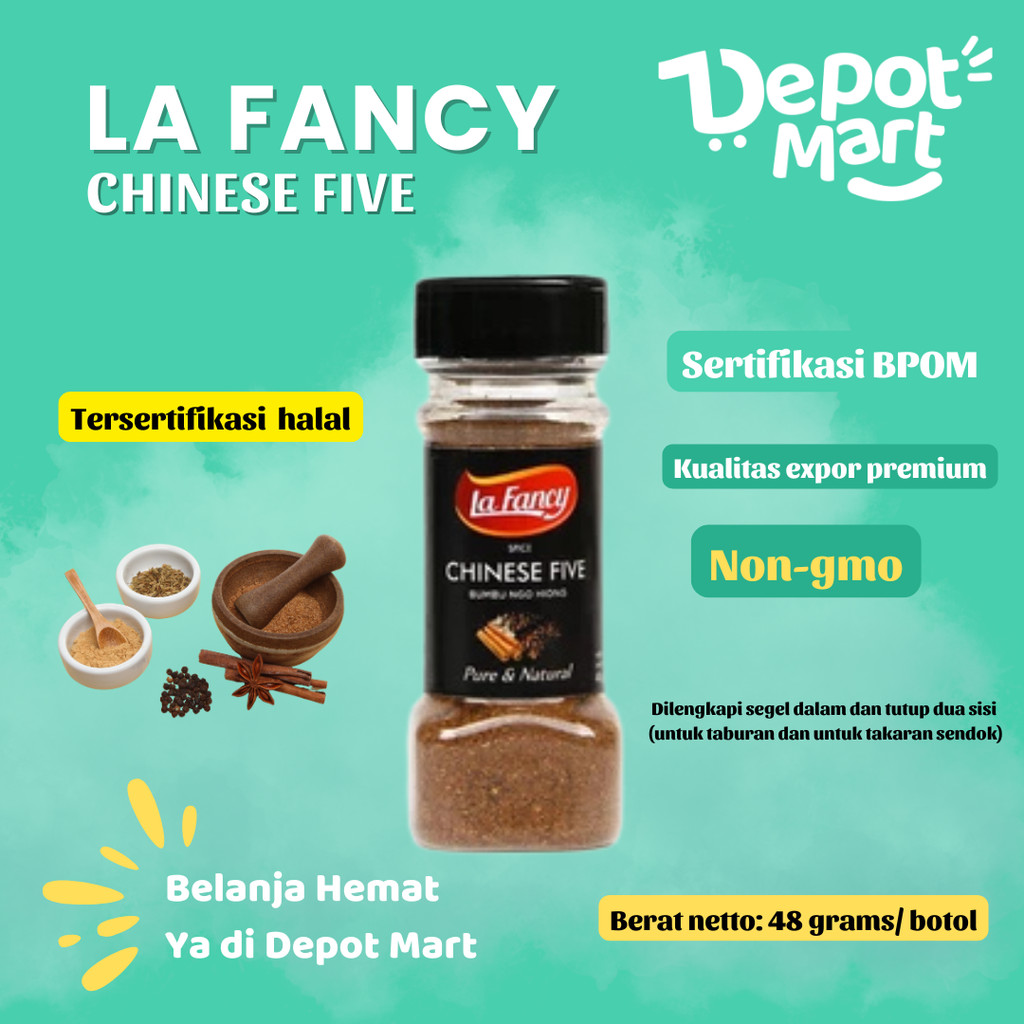 Jual La Fancy Foods Bumbu Ngo Hiong Chinese Five Spice 48g | Shopee ...
