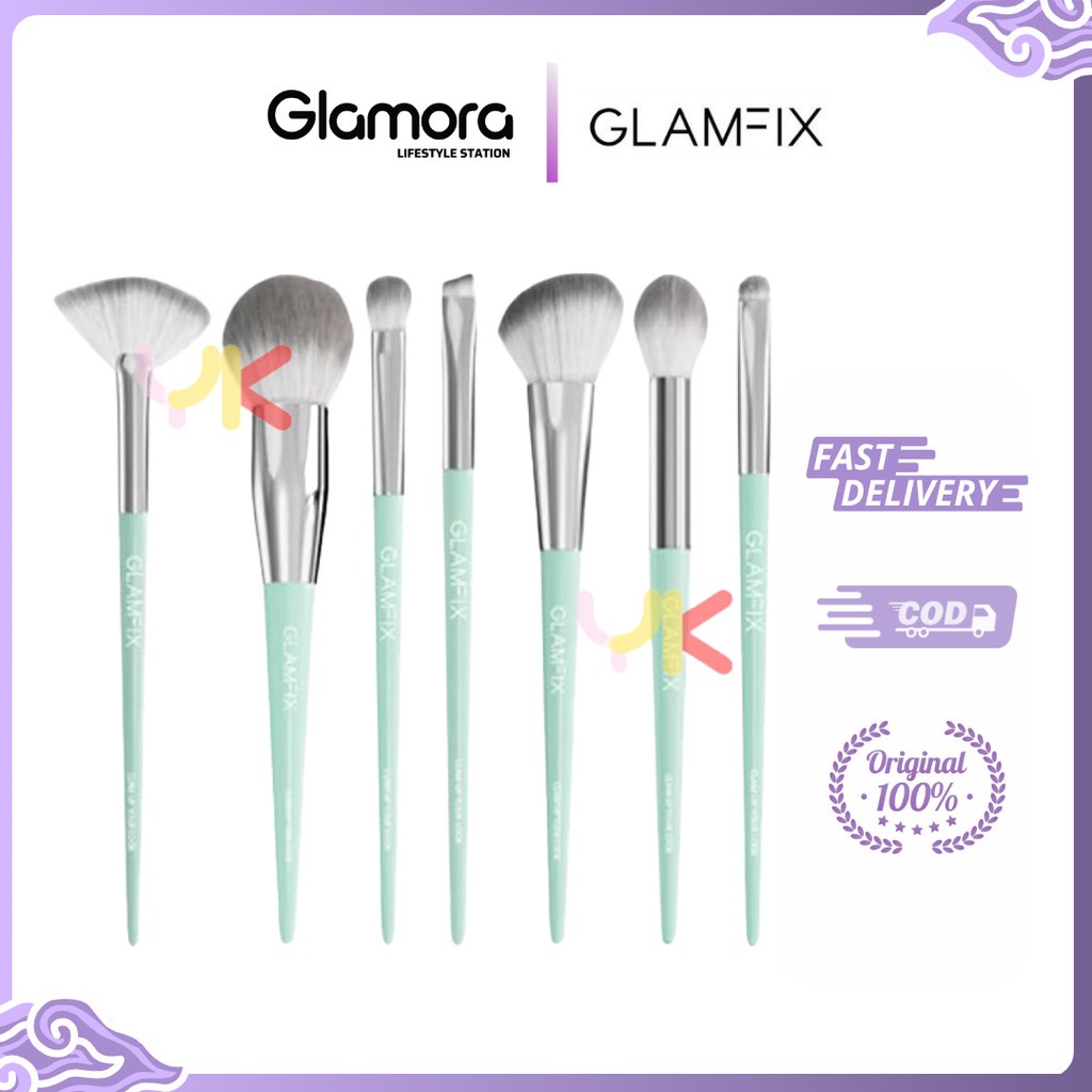 Jual GLAMFIX Flawless Brush Highlighter | Fan | Contour | Powder ...