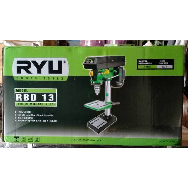 Jual RYU MESIN BOR DUDUK RBD 13 / RYU BENCH DRILL 13MM | Shopee Indonesia