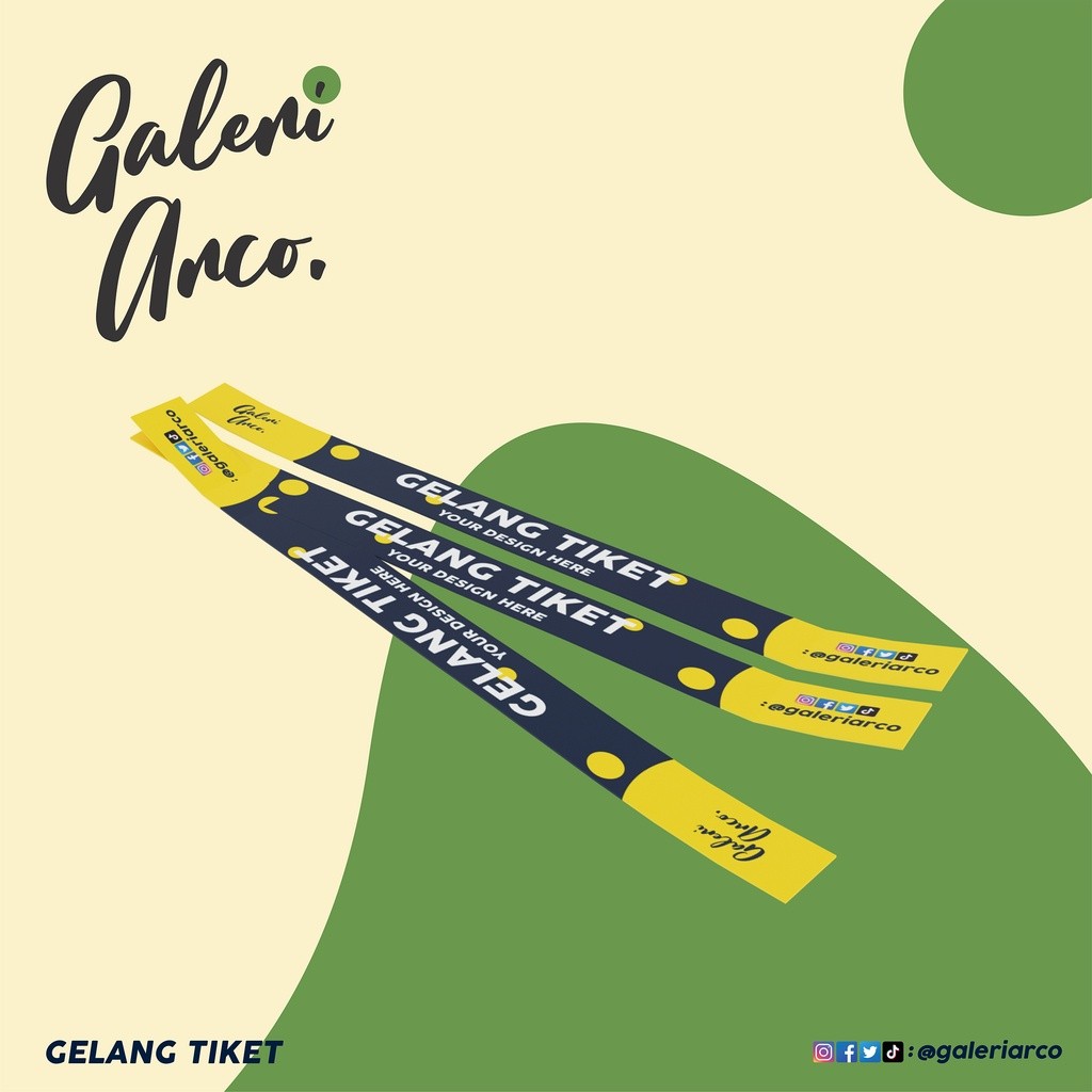 Jual Promo Gelang Acara\Tiket Event Kertas LMO Custom Design | Shopee ...