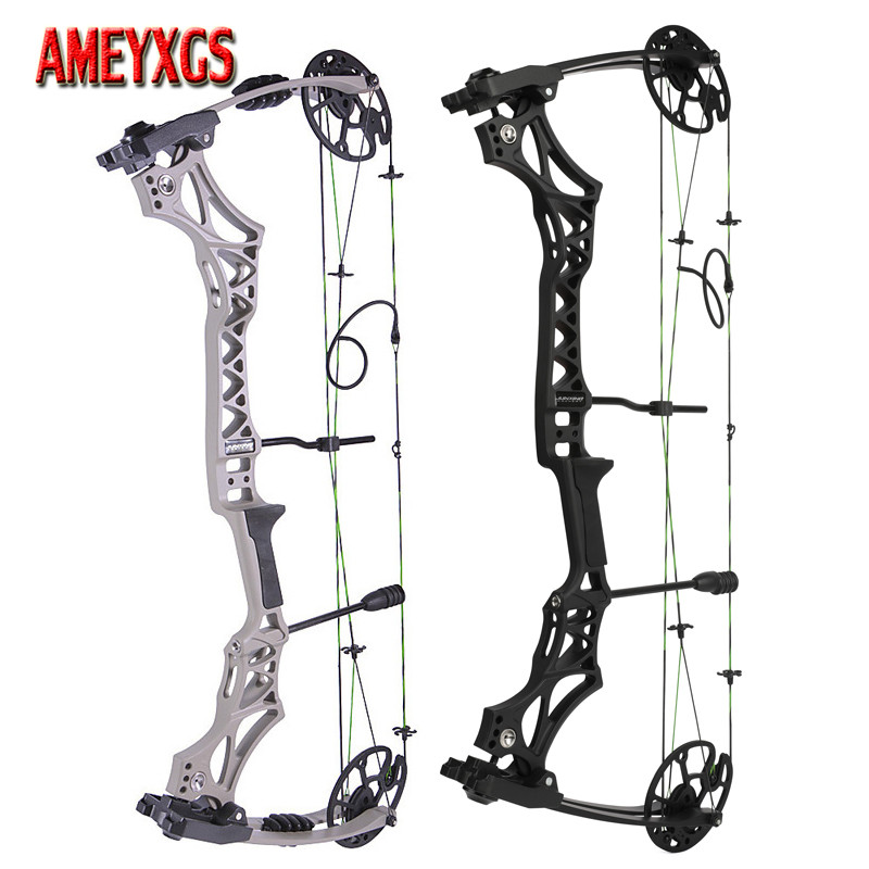 Jual 30-70lbs Archery Compound Bow M129 Pulley Bow Black Gray Magnesium ...