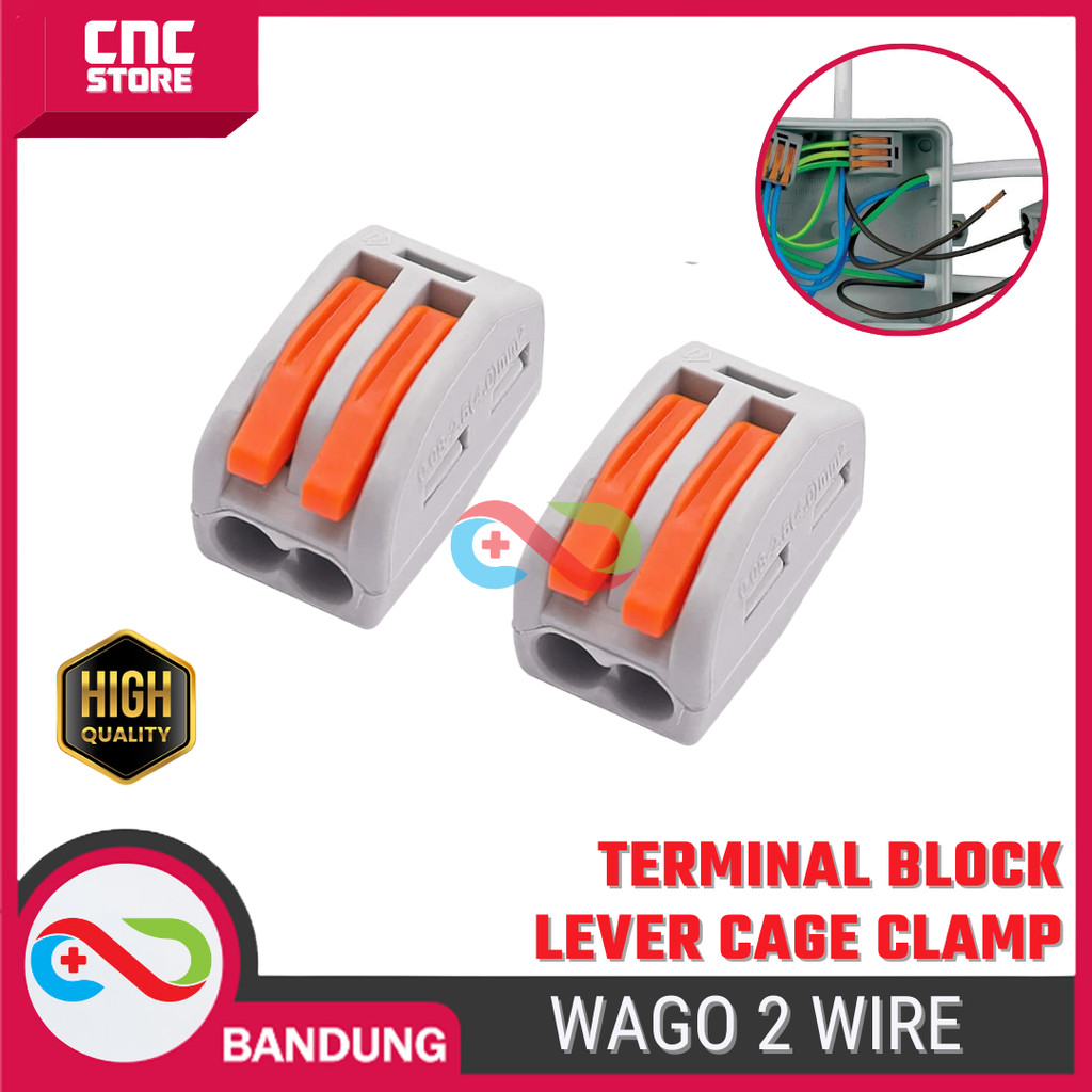 Jual WAGO 2 WIRE TERMINAL BLOCK LEVER CAGE CLAMP | Shopee Indonesia