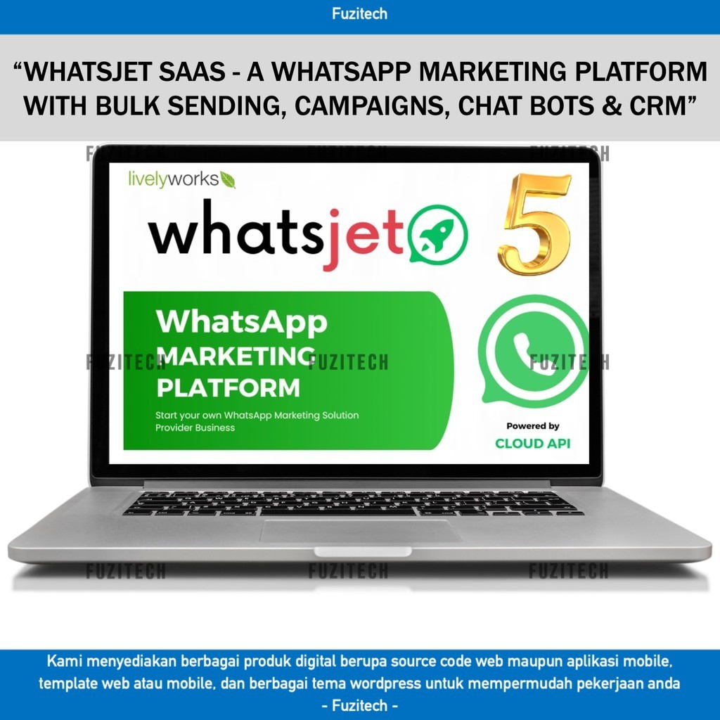 Jual SOURCE CODE APLIKASI WEB WHATSJET SAAS - A WHATSAPP MARKETING ...